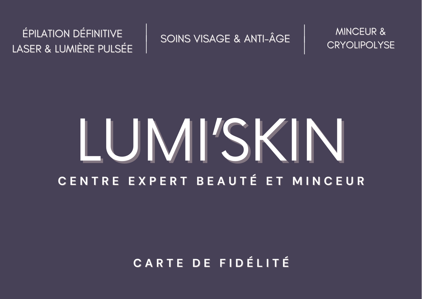 Nos tarifs - LumiSkin